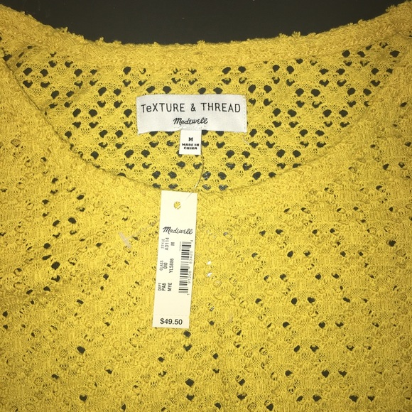 Madewell | Tops | Texture Thread Eyelet Tshirt Size Medium | Poshmark
